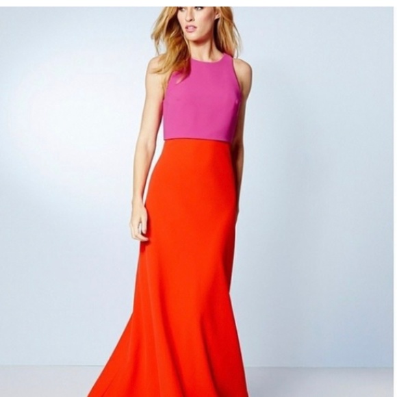 Calvin Klein | Dresses | Calvin Klein Color Block Gown | Poshmark
